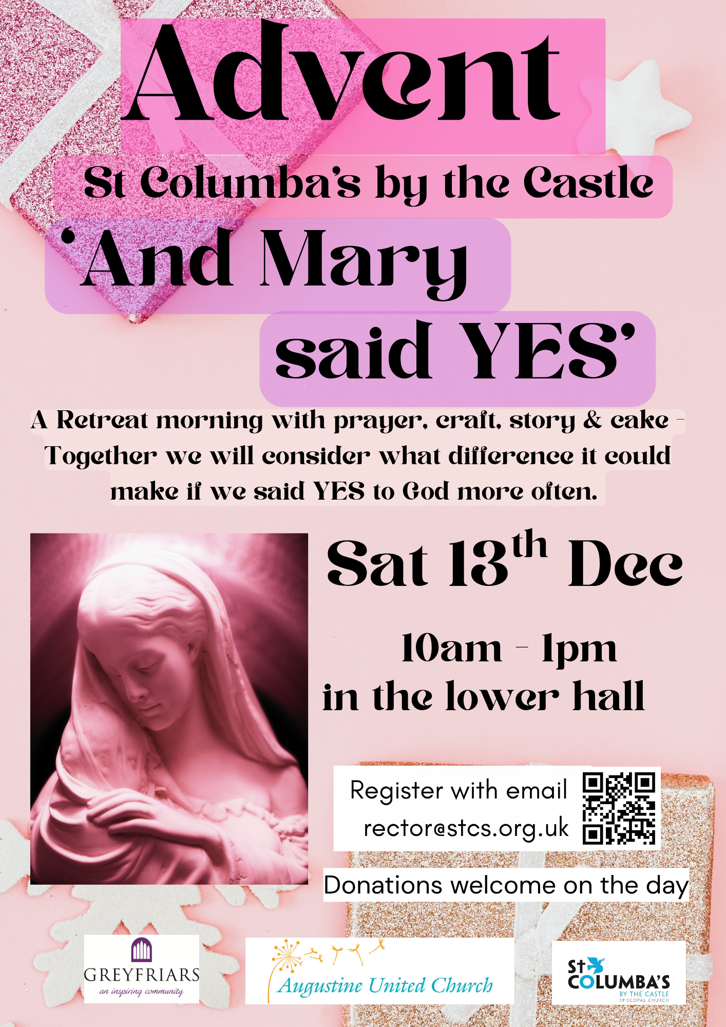 Advent Retreat 13th Dec 2025 10am-1pm - Augustine United Church